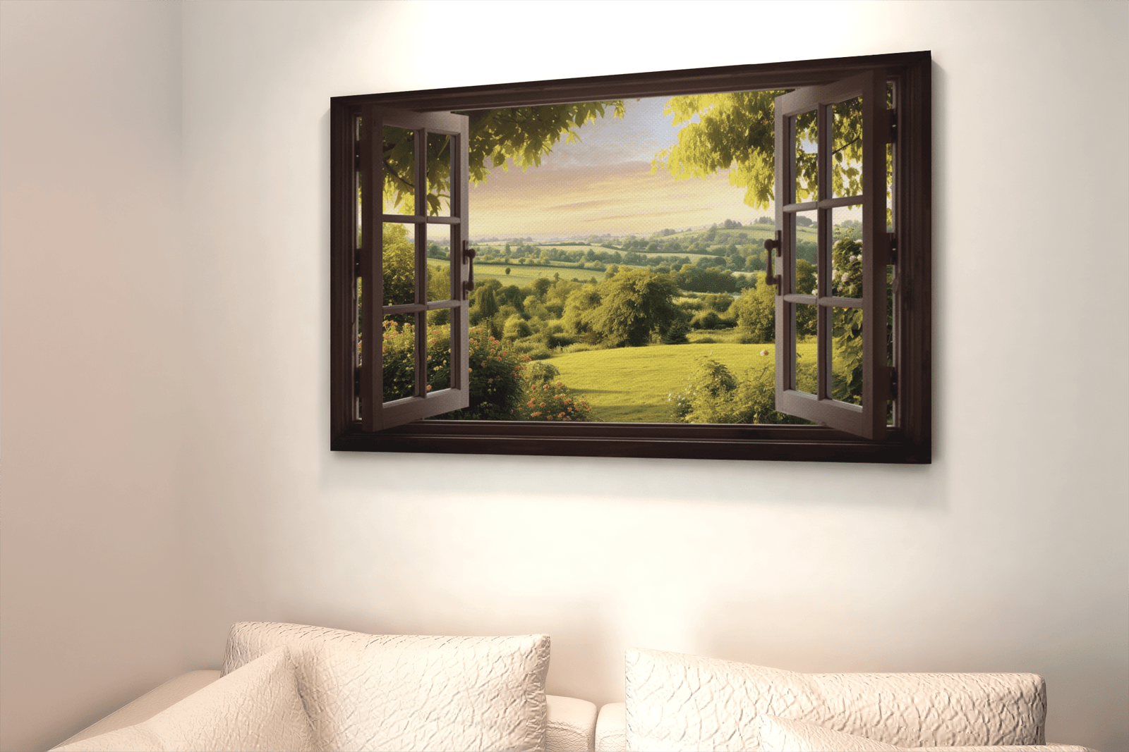 Raam Met Uitzicht Canvas Schilderij | Trendex Global